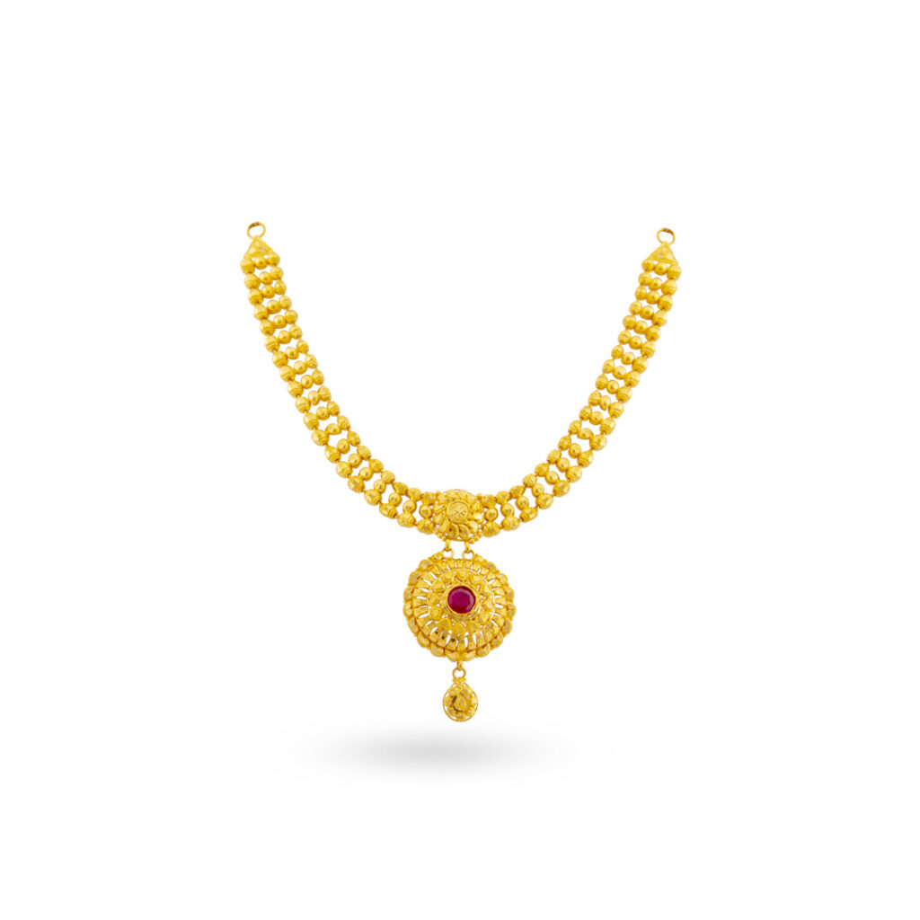 Charming Gold Necklace - Ganapati Jewellers Nepal