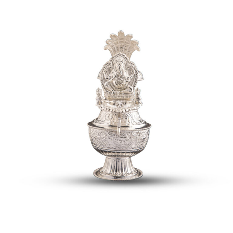 Silver Puja Thali Set - Ganapati Jewellers Nepal